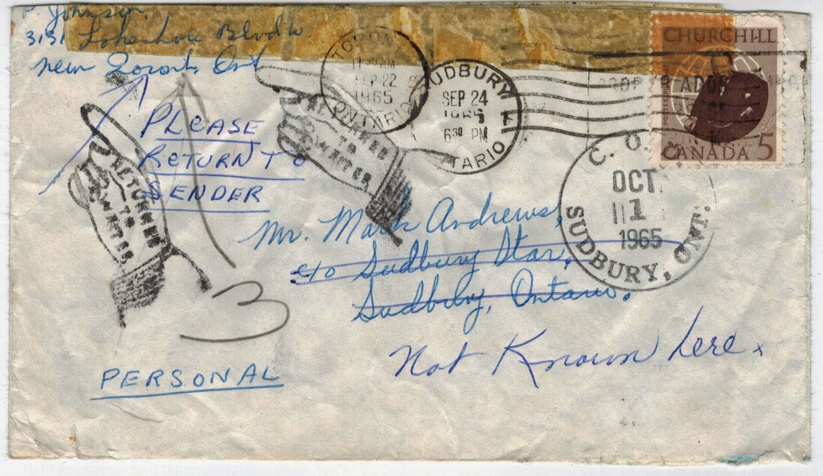 Postal History Corner: 1965 Churchill