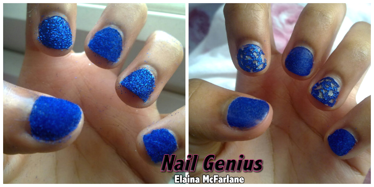 Nail Genius: Velvet nail effect