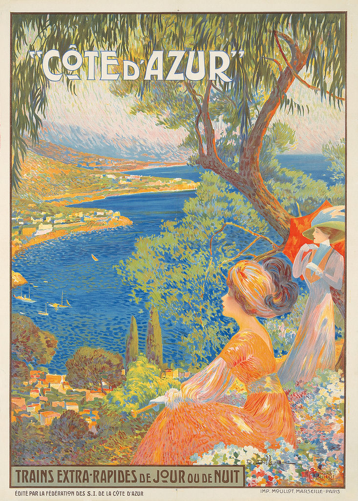 FRENCH PAINTERS: David DELLEPIANE Côte d'Azur 1910