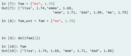 Manipulating Python Lists ~ Soni Technologies
