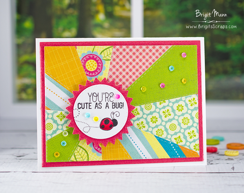 Brigit's Scraps "Where Scraps Become Treasures": Sunburst Card - My ...