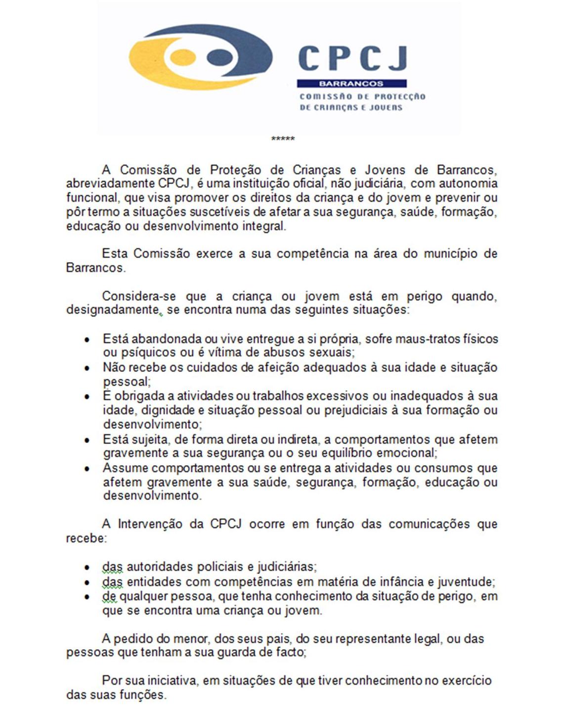 estado de Barrancos: CPCJ de Barrancos - o que é e onde fica