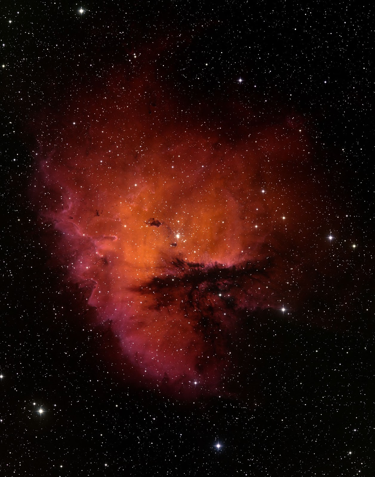 NGC 281, la nebulosa Pacman.