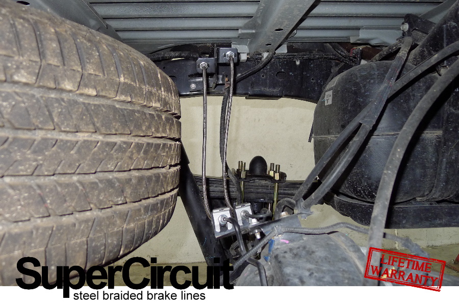 SUPERCIRCUIT Steel Braided Brake Lines: Ford Ranger 3.2 Wildtrak with ...
