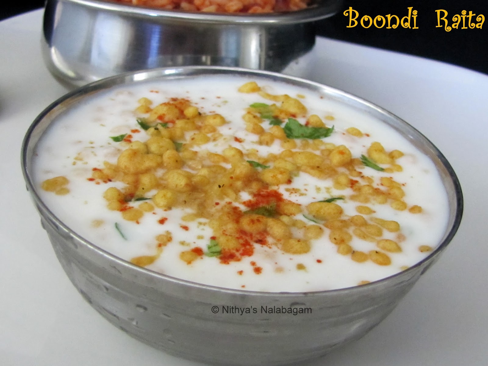 Boondi Raita |Nithya's Nalabagam