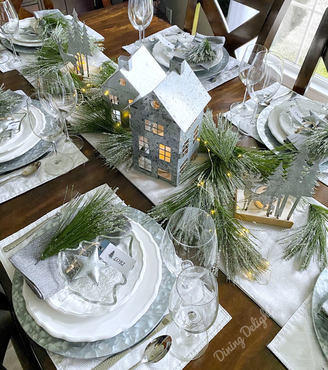 Dining Delight: First Frost Themed Tablescape