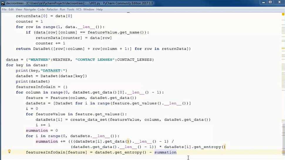 Prototype Project Decision Trees 01 Python Tutorial Find Best Attribute To Split On 0980
