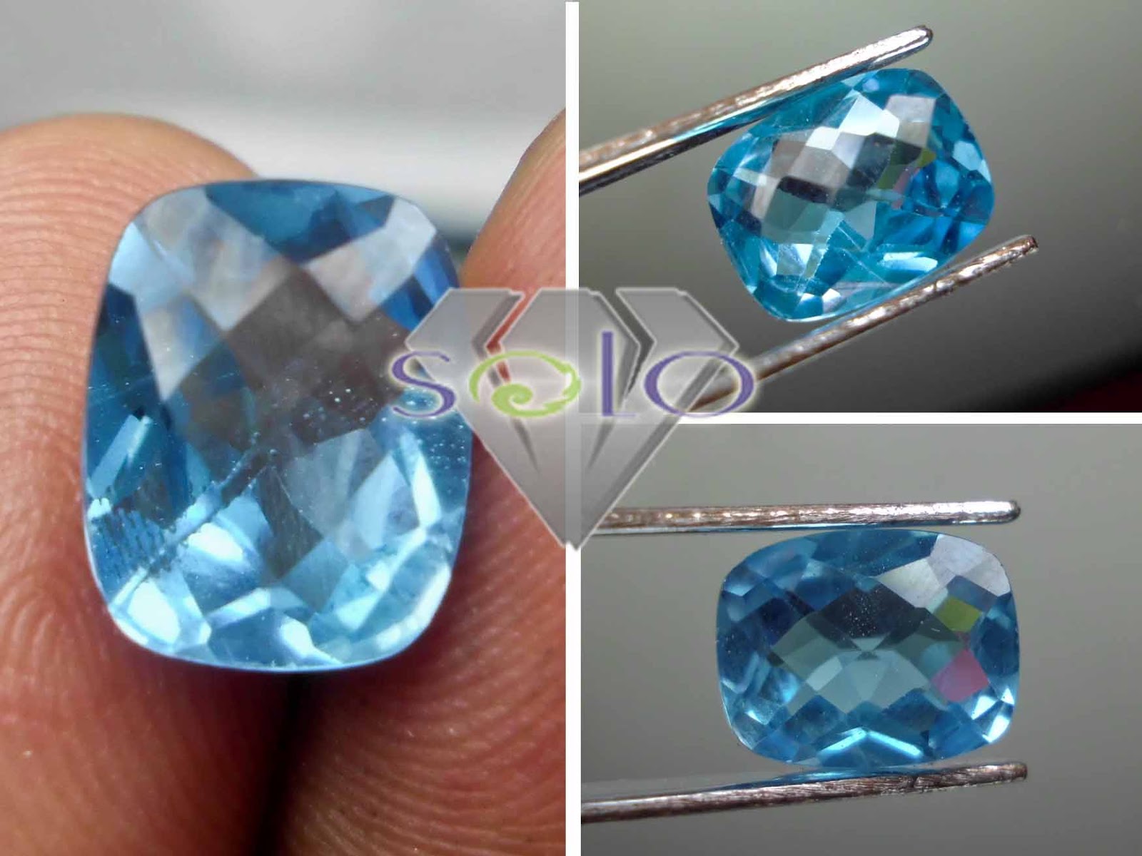 Batu Permata Blue Topaz - 01 L03 | Batu Moldavite | Toko Batu Akik ...