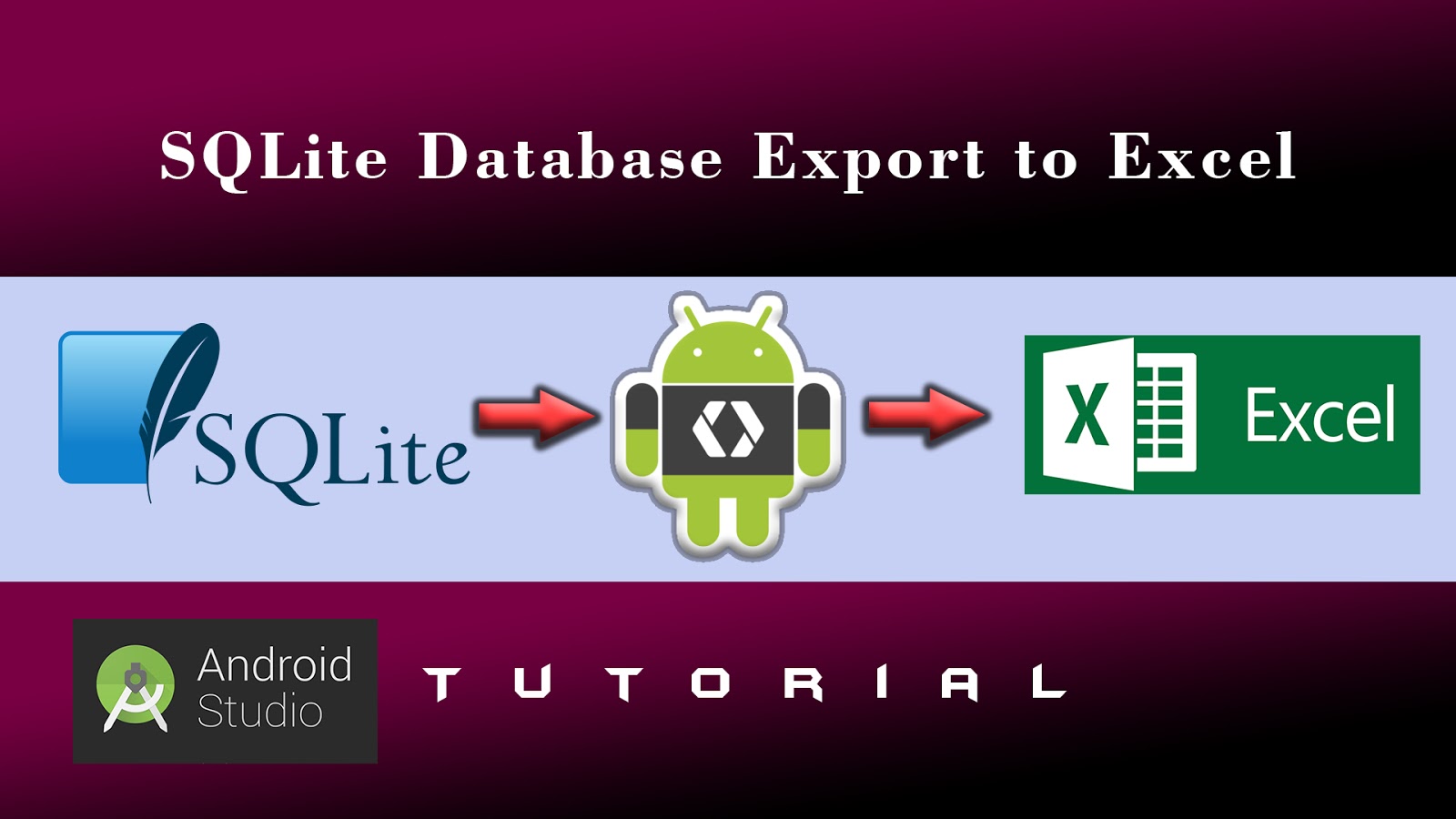 Sqlite Database Export To Excel File Tutorial