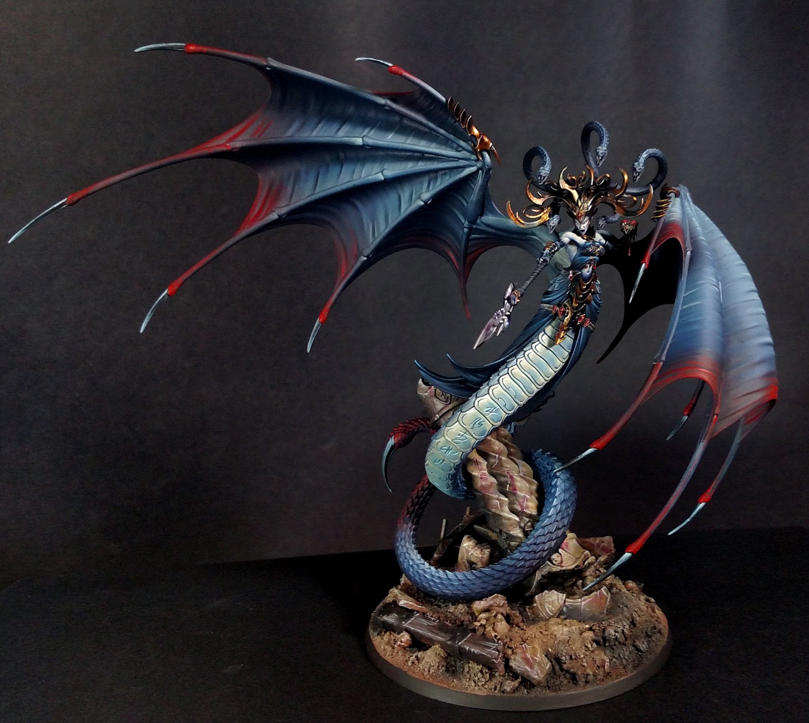 samson minis: Finished! Morathi the Shadow Queen