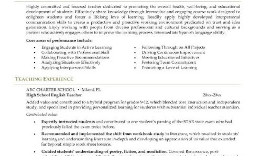 Apa Resume Template - Notice Letter