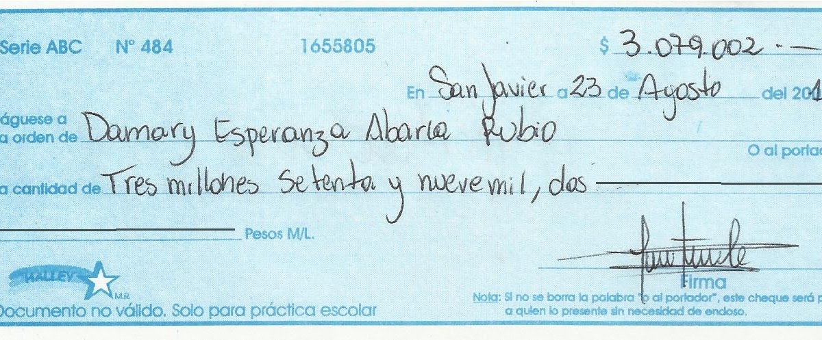 Tipos de cheques: Clases de cheques
