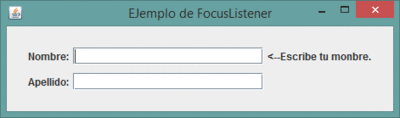 Una Taza de Java: Eventos de Usuario: FocusListener