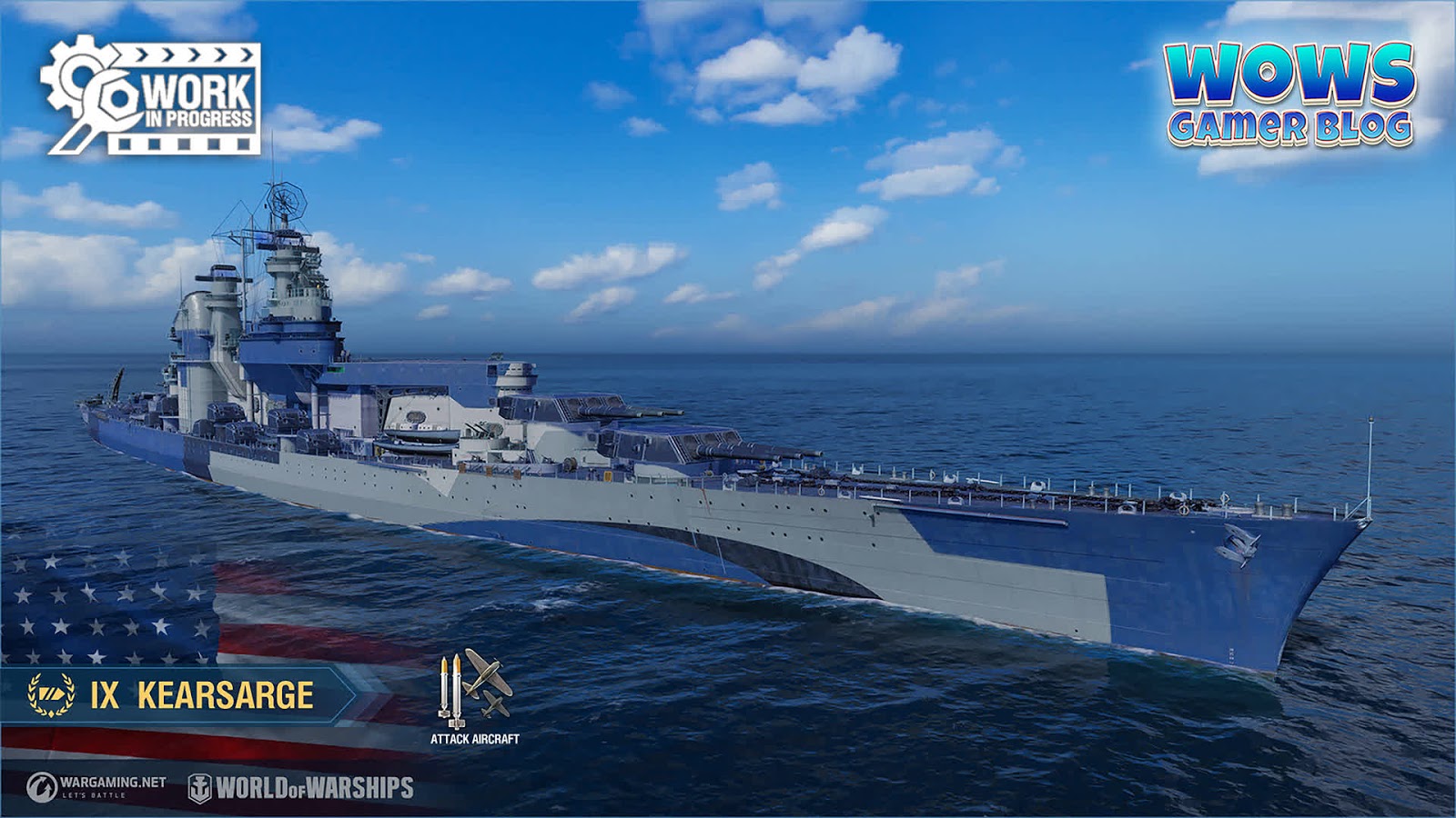 USS Kearsarge - American Tier IX Hybrid Battleship 1938