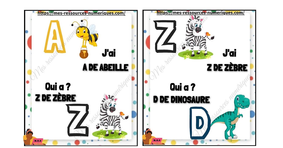 TÉLÉCHARGEZ GRATUITEMENT LE PDF - J'AI. QUI A ? LES LETTRES DE L'ALPHABET