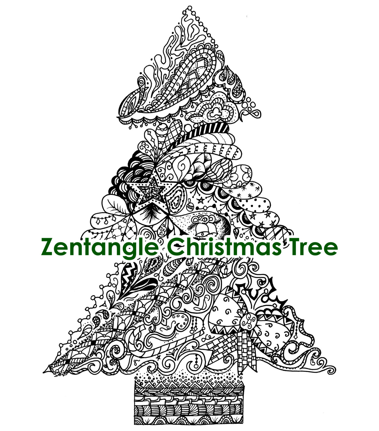 +23 Zentangle Coloring Pages Free Printable