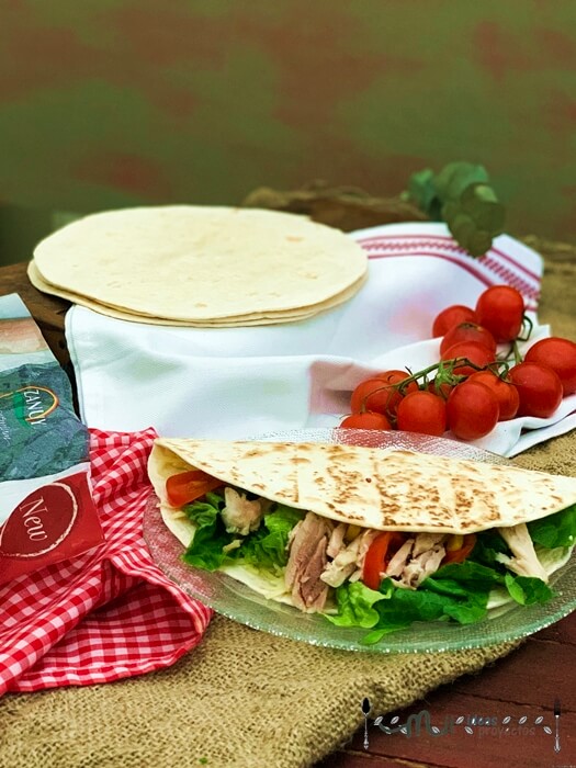 PIADINA CON POLLO - Mil ideas, mil proyectos