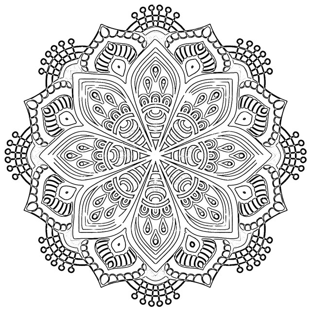 The Holiday Site: Coloring Pages of Mandala Figures Free and Downloadable