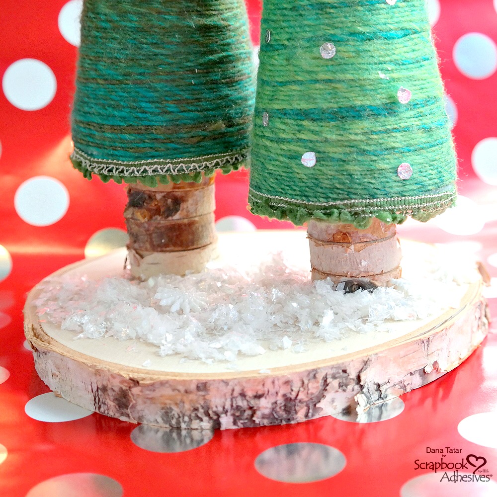 Christmas Yarn Trees Décor Tutorial - Scrapbook Adhesives by 3L