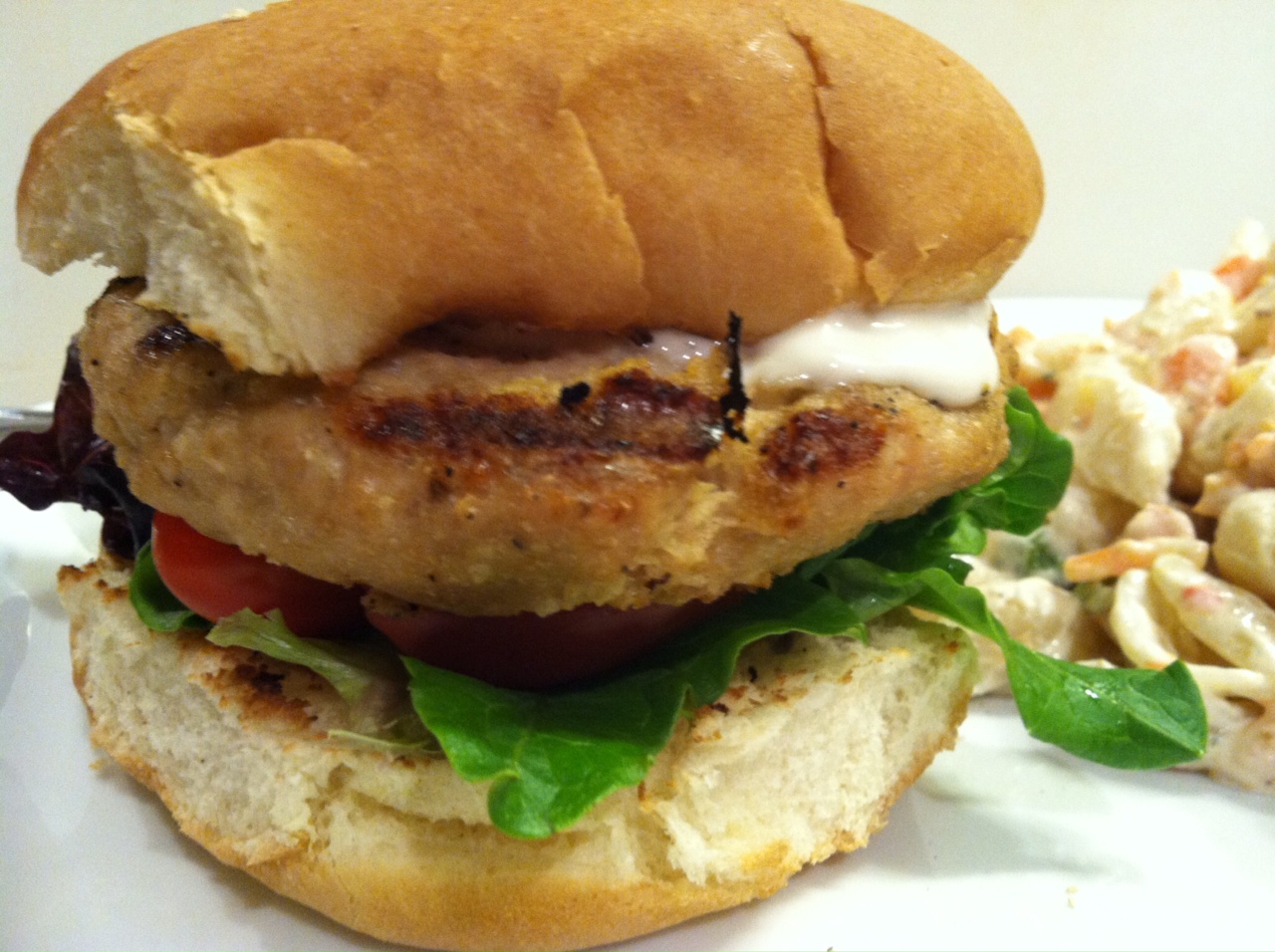 SourdoughNative: Grilled Chicken Ranch Burgers