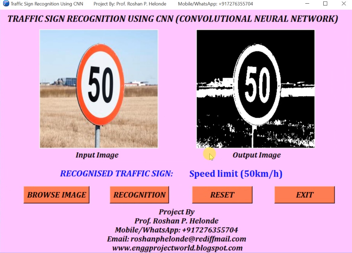Traffic Sign Recognition Using Cnn Convolutional Neural Network Python Project With Source 5742