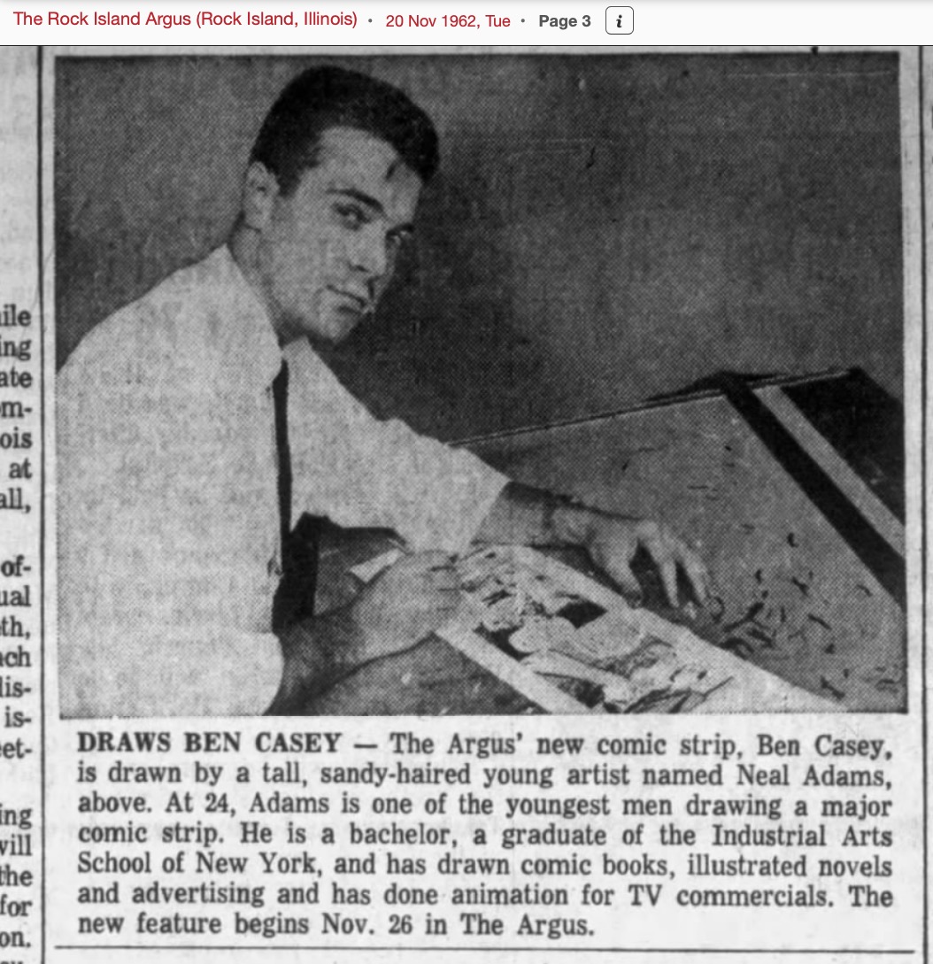 BOOKSTEVE'S LIBRARY: Young Neal Adams-1962