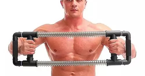 Chest Expander Shoulder Exercise for Push Down Bar Machine Speed ...