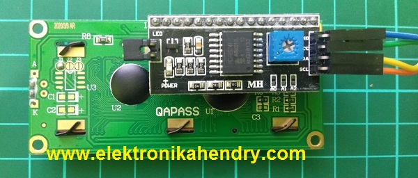 Arduino Part 15. Running teks LCD 2X16 dengan modul I2C - ELEKTRONIKA ...