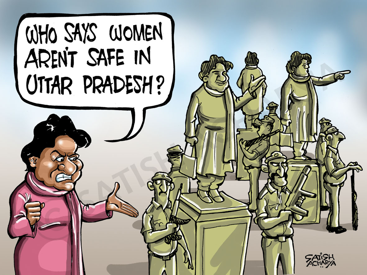 World of an Indian cartoonist!: Are women safe in Uttar Pradesh?