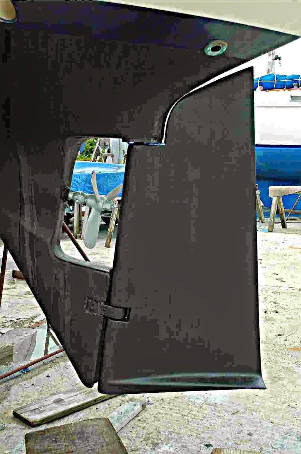 SV Pilgrim: Round Two of Templates for Morgan 382 Rudder Modifications