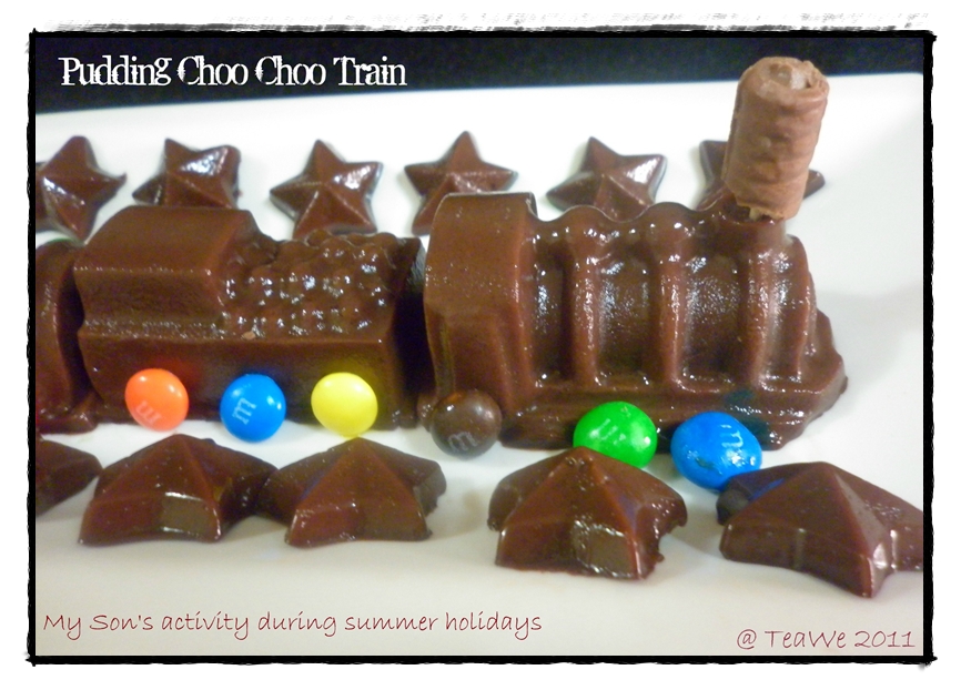 Welcome to Teawe's blog: Pudding Choo Choo Train