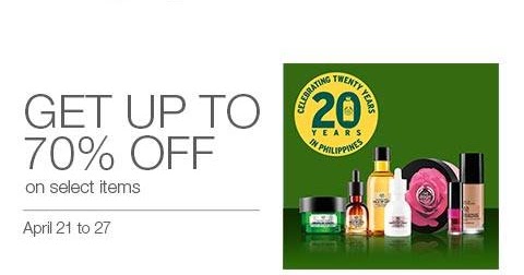 Manila Shopper: The Body Shop Anniversary Preview Exclusive SALE: April ...