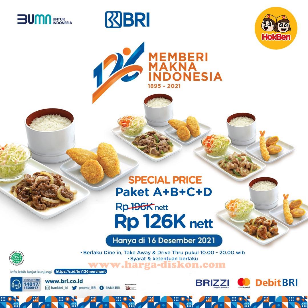 Promo HokBen Terbaru Gebyar Ultah BRI ke-126