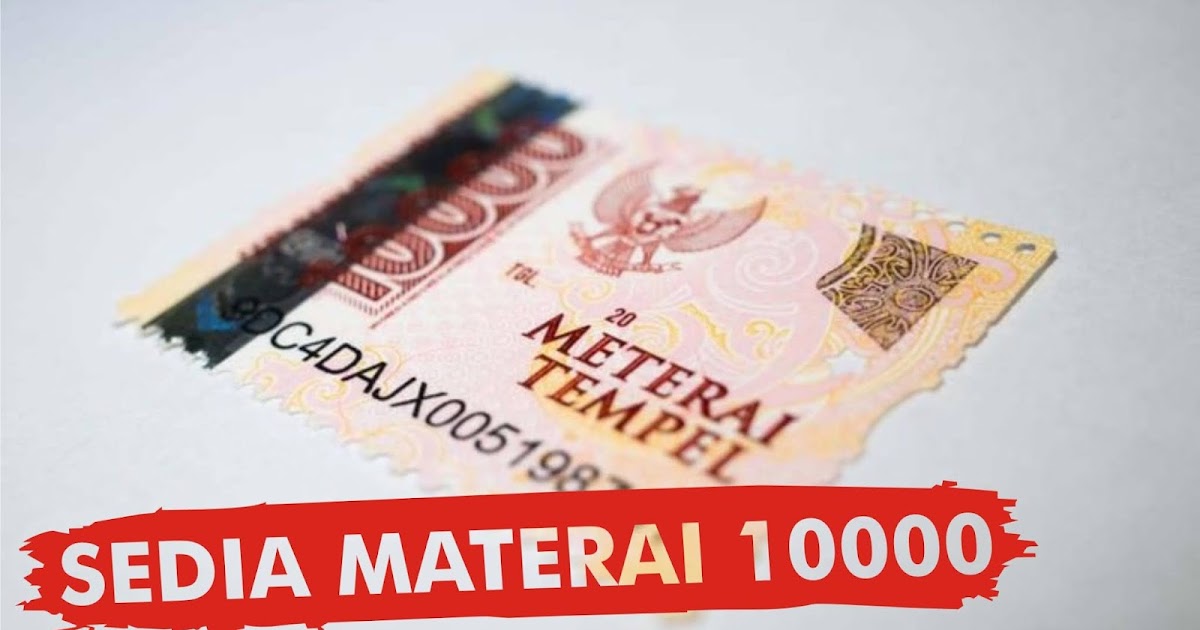 Sedia Materai Sepuluh Ribu - WIJAYA Pengetikan dan Print