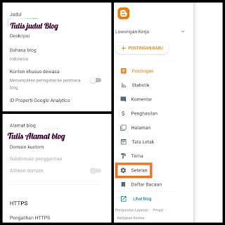 Cara mudah mengganti judul dan alamat URL pada blogger dengan Android