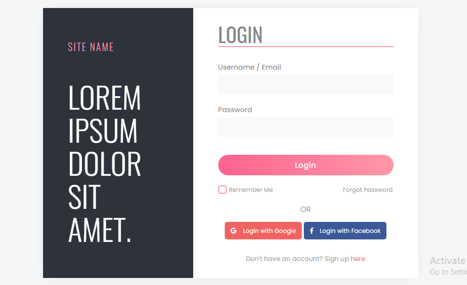 51 + Amazing Sign up & Registration Form in HTML with CSS Source Code