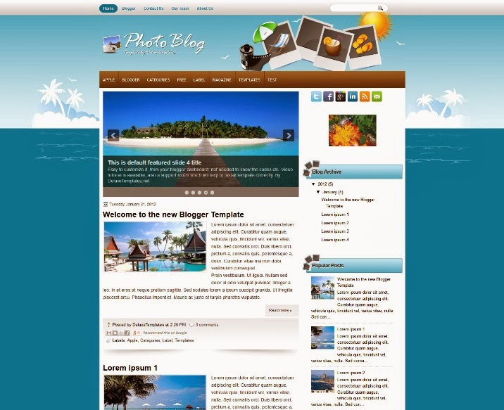 40+ Free Travel Blogger Templates - ดาว์นโหลด Blogger Template Free