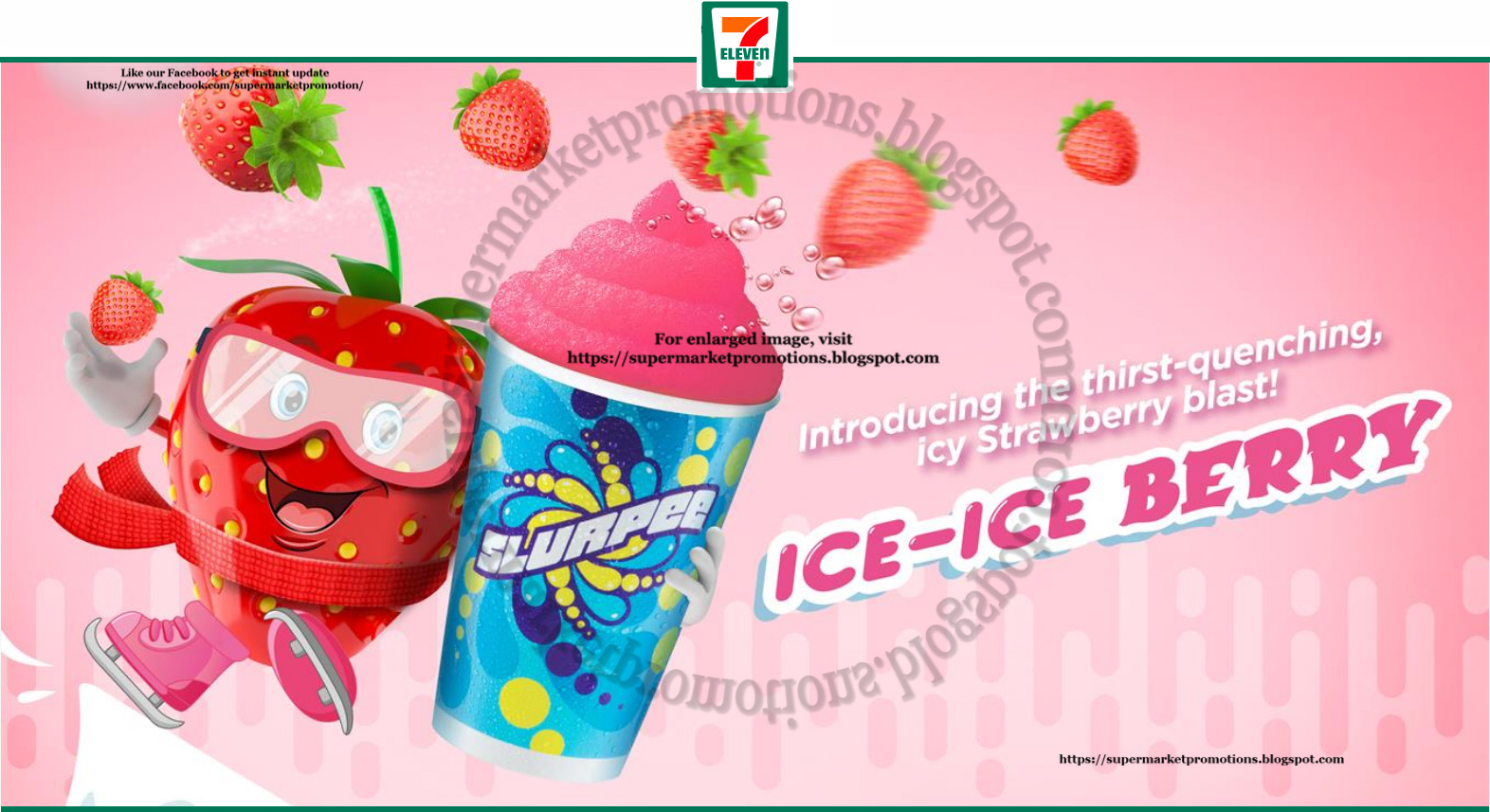 7-Eleven Slurpee Ice-Ice Strawberry Promotion 05 October - 31 December ...