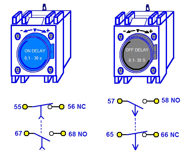 coparoman: DIAGRAMAS ELECTRICOS CON RELEVADOR DE TIEMPO CON BLOQUE TEMPORIZADOR