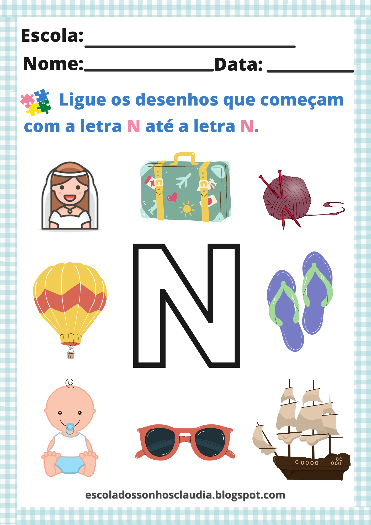 Atividades Da Letra N - FDPLEARN