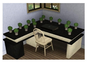 TheNinthWaveSims: The Sims 3 - Uyah Corner Desk with Extra Slots