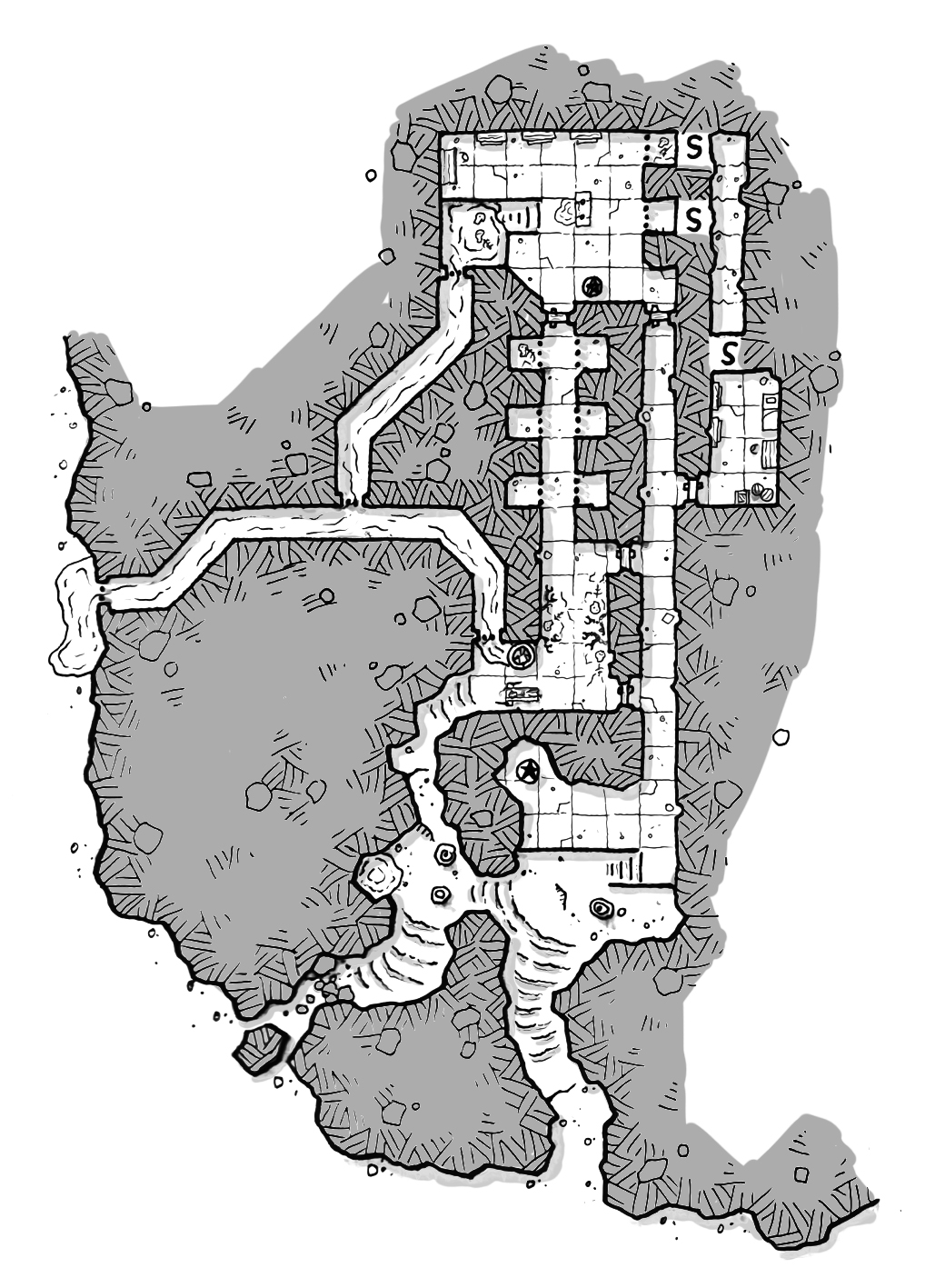 Union of Hirelings, Henchmen, & Hangers-on: Monday Map: Necromancer's Lair