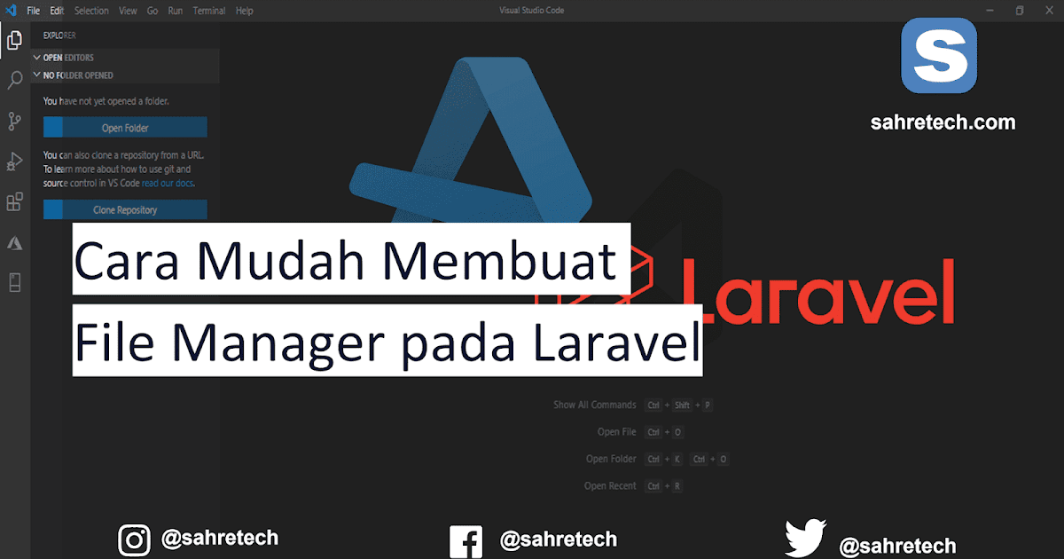 Cara Mudah Membuat File Manager pada Laravel - Sahretech