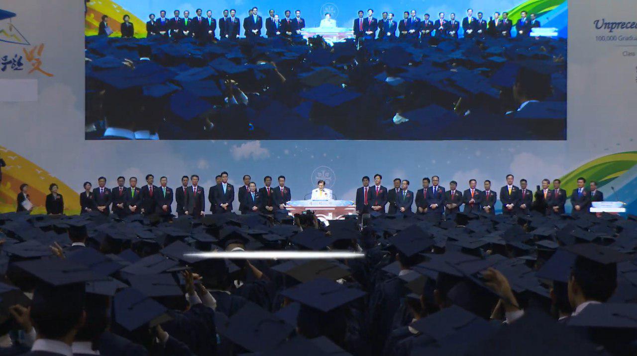 Unprecedented Light of the World!! 100K Graduation Ceremony of ...