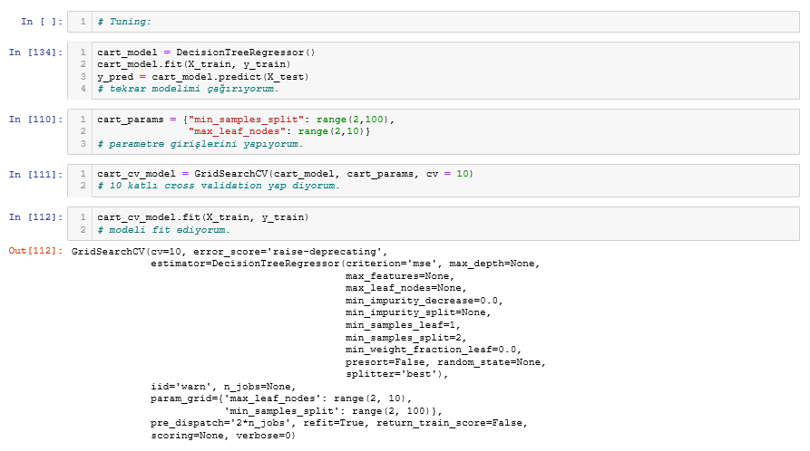 Python - CART (Regresyon)