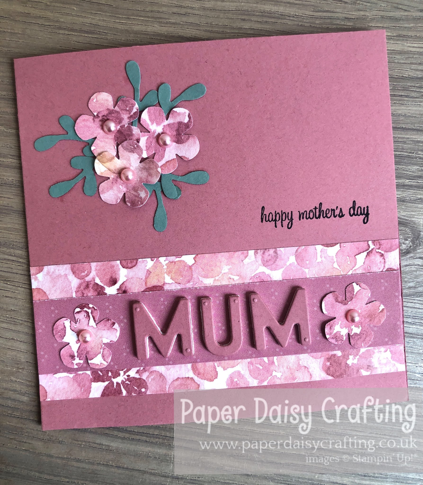 Paper Daisy Crafting: Happy Mother's Day Card with Playful Alphabet