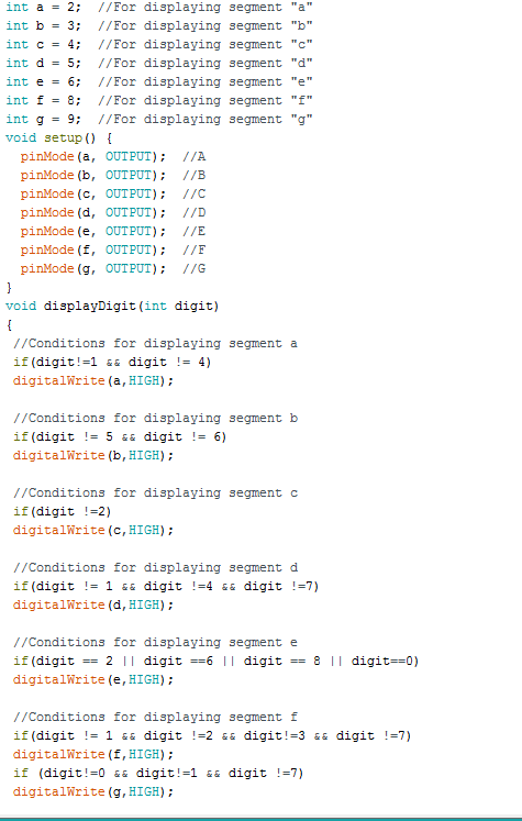 Project 2 - 7 Segment Display