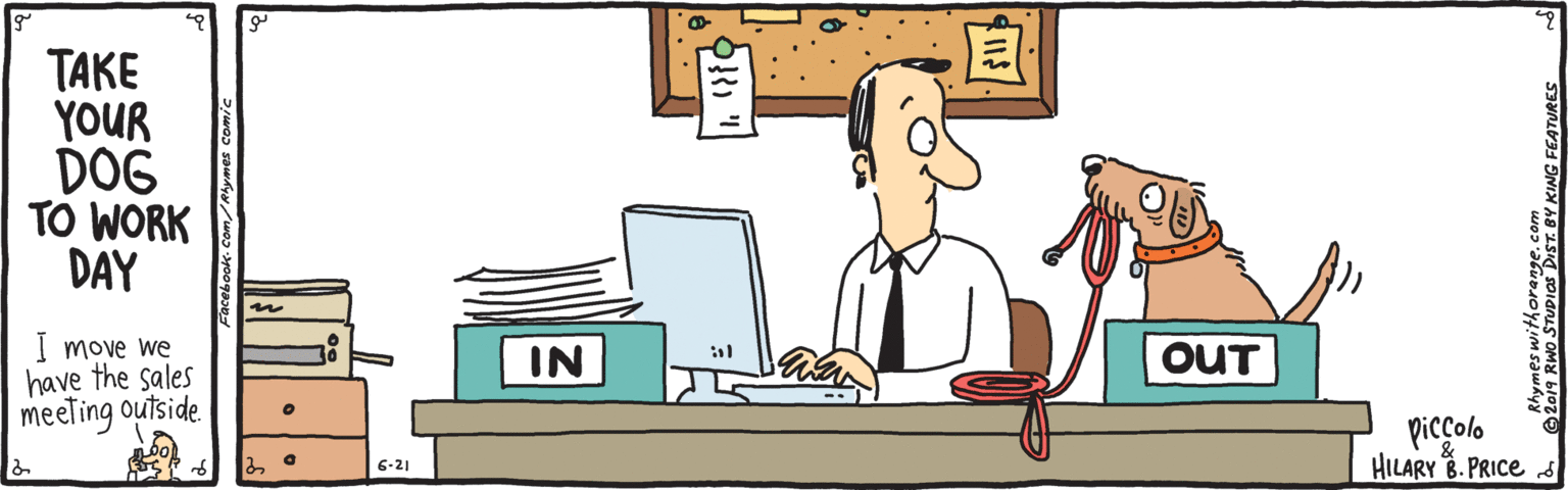 Mystery Fanfare: Cartoon of the Day: Take Your Dog to Work Day