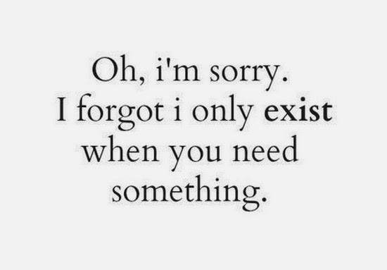 Oh i am sorry I forgot i only exist | Saying Pictures