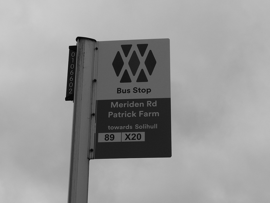 Bus Stop Sign UK (West Midlands) | Still Paused